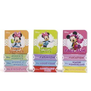 Disney Minnie Mouse - My First Library Board Book Block 12-Book Set - Great for Teaching First Words - PI Kids