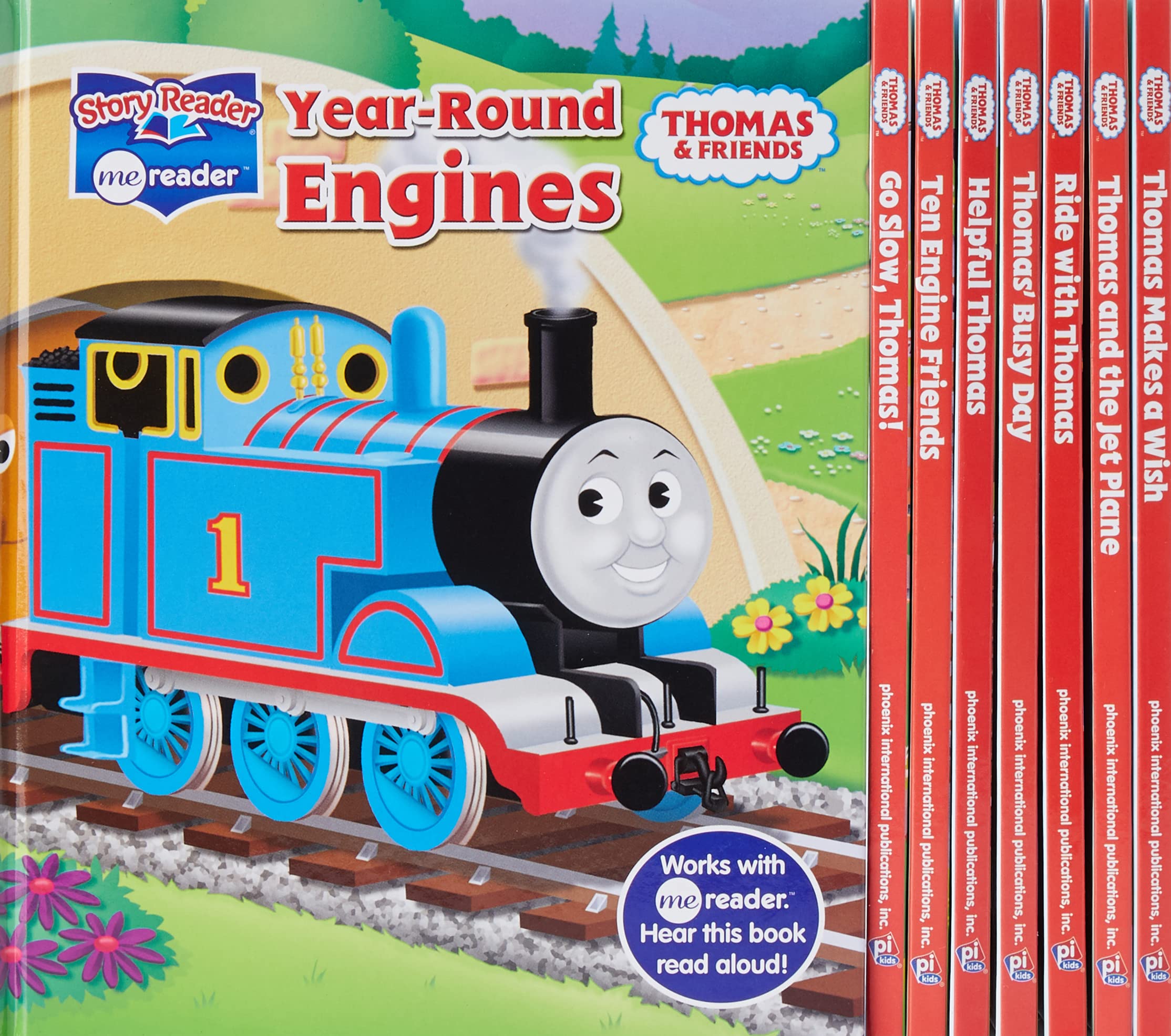 Thomas & Friends - Me Reader Electronic Reader and 8-Book Library - PI Kids (Story Reader Me Reader)