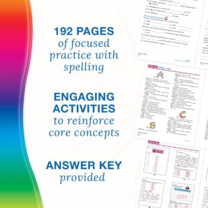 Spectrum Spelling Workbook Grade 3, Ages 8 to 9, 3rd Grade Spelling Workbook Covering Phonics, Handwriting Practice with Vowels, Consonants, Dictionary Skills, and More, Spelling Books for 3rd Grade