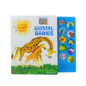 world of eric carle, animal babies 10-button sound book - pi kids (play-a-sound books)