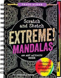 scratch & sketch extreme mandalas (trace along) (scratch and sketch trace-along)