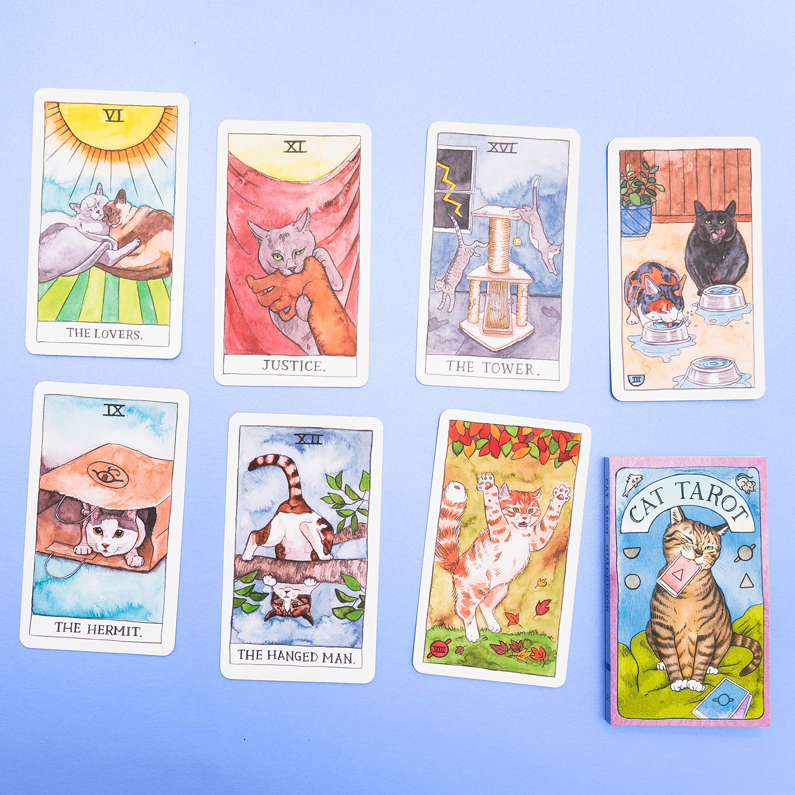 Cat Tarot: 78 Cards & Guidebook (-)