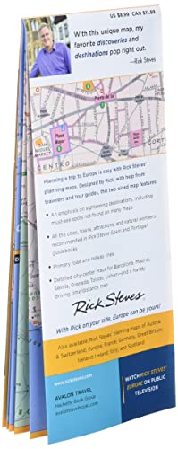 Rick Steves' Spain and Portugal Map: Including Barcelona, Madrid and Lisbon