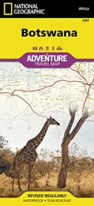 botswana map (national geographic adventure map, 3207)