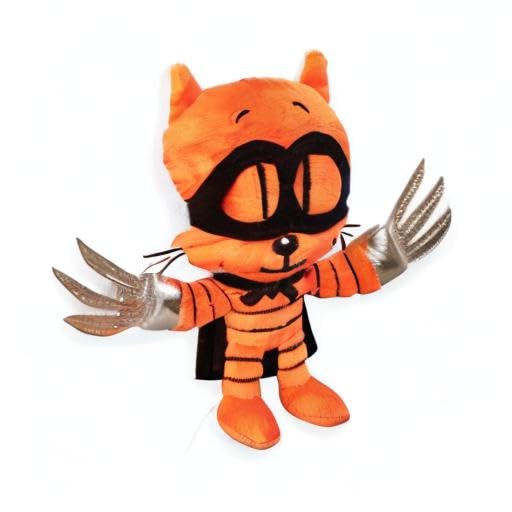 MerryMakers Dog Man's Cat Kid, 6.5-Inch, Based on Dav Pilkey's bestselling Dog Man Series, Orange