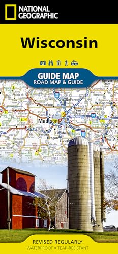 Wisconsin Map (National Geographic Guide Map)