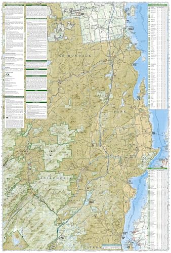 Lake Placid, High Peaks: Adirondack Park Map (National Geographic Trails Illustrated Map, 742)