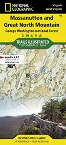 massanutten and great north mountains map [george washington national forest] (national geographic trails illustrated map, 792)