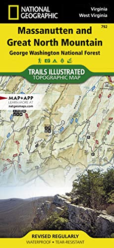 Massanutten and Great North Mountains Map [George Washington National Forest] (National Geographic Trails Illustrated Map, 792)