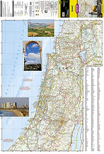 Israel Map (National Geographic Adventure Map, 3208)