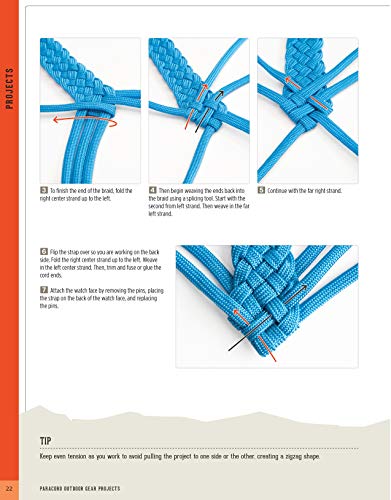 Paracord Outdoor Gear Projects: Simple Instructions for Survival Bracelets and Other DIY Projects (Fox Chapel Publishing) 12 Easy Lanyards, Keychains, and More using Parachute Cord for Ropecrafting