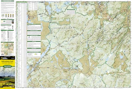 Lake Placid, High Peaks: Adirondack Park Map (National Geographic Trails Illustrated Map, 742)