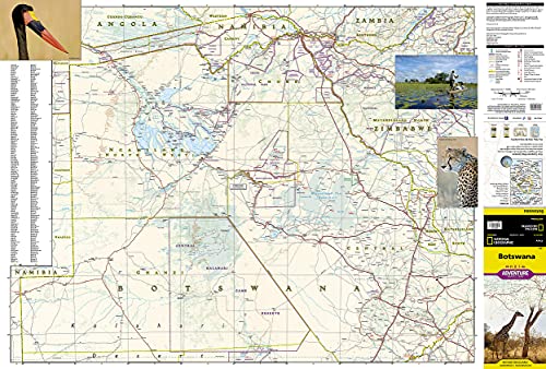 Botswana Map (National Geographic Adventure Map, 3207)