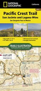 pacific crest trail: san jacinto and laguna mountains map [san gorgonio pass to mexico] (national geographic topographic map guide, 1012)