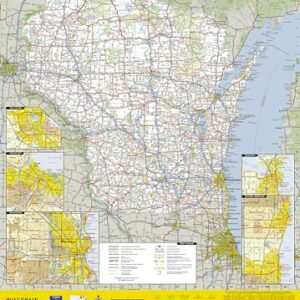 Wisconsin Map (National Geographic Guide Map)