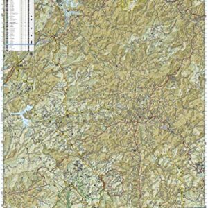 Nantahala and Cullasaja Gorges Map [Nantahala National Forest] (National Geographic Trails Illustrated Map, 785)