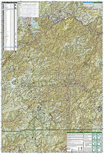 Nantahala and Cullasaja Gorges Map [Nantahala National Forest] (National Geographic Trails Illustrated Map, 785)