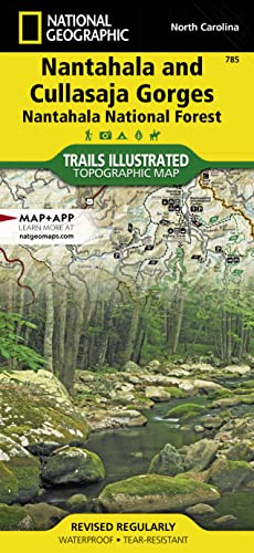 Nantahala and Cullasaja Gorges Map [Nantahala National Forest] (National Geographic Trails Illustrated Map, 785)