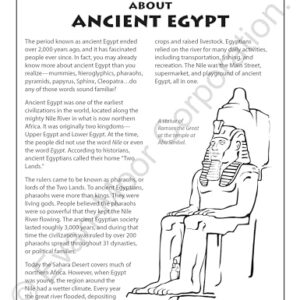 History Pockets: Ancient Egypt - Grades 4-6+