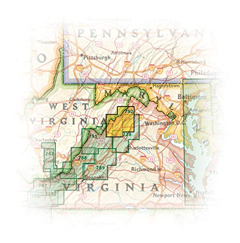 Massanutten and Great North Mountains Map [George Washington National Forest] (National Geographic Trails Illustrated Map, 792)