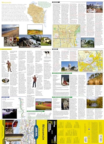 Wisconsin Map (National Geographic Guide Map)