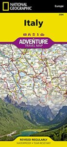 italy map (national geographic adventure map, 3304)