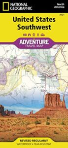 united states, southwest map (national geographic adventure map, 3121)