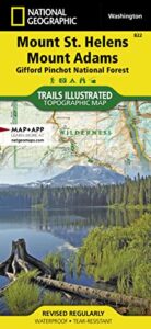 mount st. helens, mount adams map [gifford pinchot national forest] (national geographic trails illustrated map, 822)