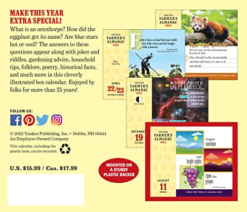 The 2023 Old Farmer’s Almanac Everyday Calendar