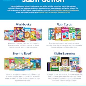 School Zone Addition and Subtraction Workbook: 1st Grade Math, Place Value, Regrouping, Fact Tables, and More (School Zone I Know It!® Workbook Series)