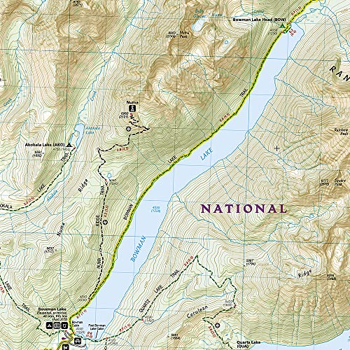 North Fork: Glacier National Park Map (National Geographic Trails Illustrated Map, 313)