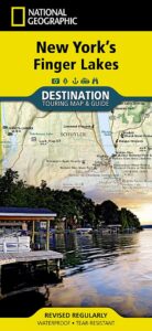 new york's finger lakes map (national geographic destination map)