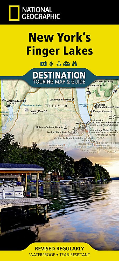 New York's Finger Lakes Map (National Geographic Destination Map)