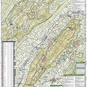 Massanutten and Great North Mountains Map [George Washington National Forest] (National Geographic Trails Illustrated Map, 792)