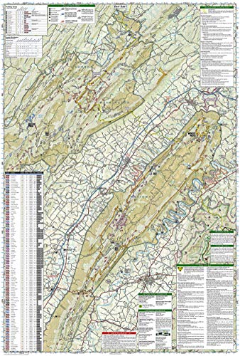 Massanutten and Great North Mountains Map [George Washington National Forest] (National Geographic Trails Illustrated Map, 792)