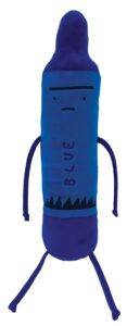 merrymakers the day the crayons quit blue plush toy, 12-inch