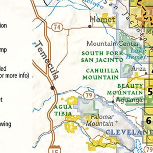 Pacific Crest Trail: San Jacinto and Laguna Mountains Map [San Gorgonio Pass to Mexico] (National Geographic Topographic Map Guide, 1012)