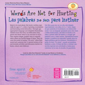 Words Are Not for Hurting / Las palabras no son para lastimar (Best Behavior®) (Spanish and English Edition)