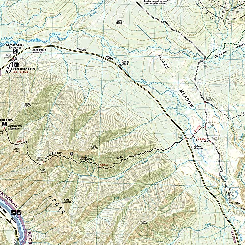 North Fork: Glacier National Park Map (National Geographic Trails Illustrated Map, 313)