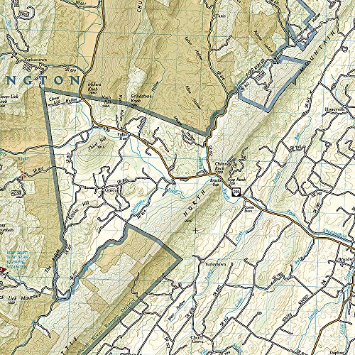 Massanutten and Great North Mountains Map [George Washington National Forest] (National Geographic Trails Illustrated Map, 792)