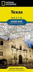 texas map (national geographic guide map)