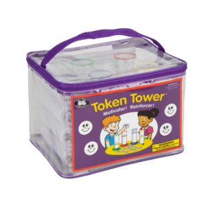 Super Duper Publications | Token Towers Reinforcement Manipulative | Educational Learning Resource for Children