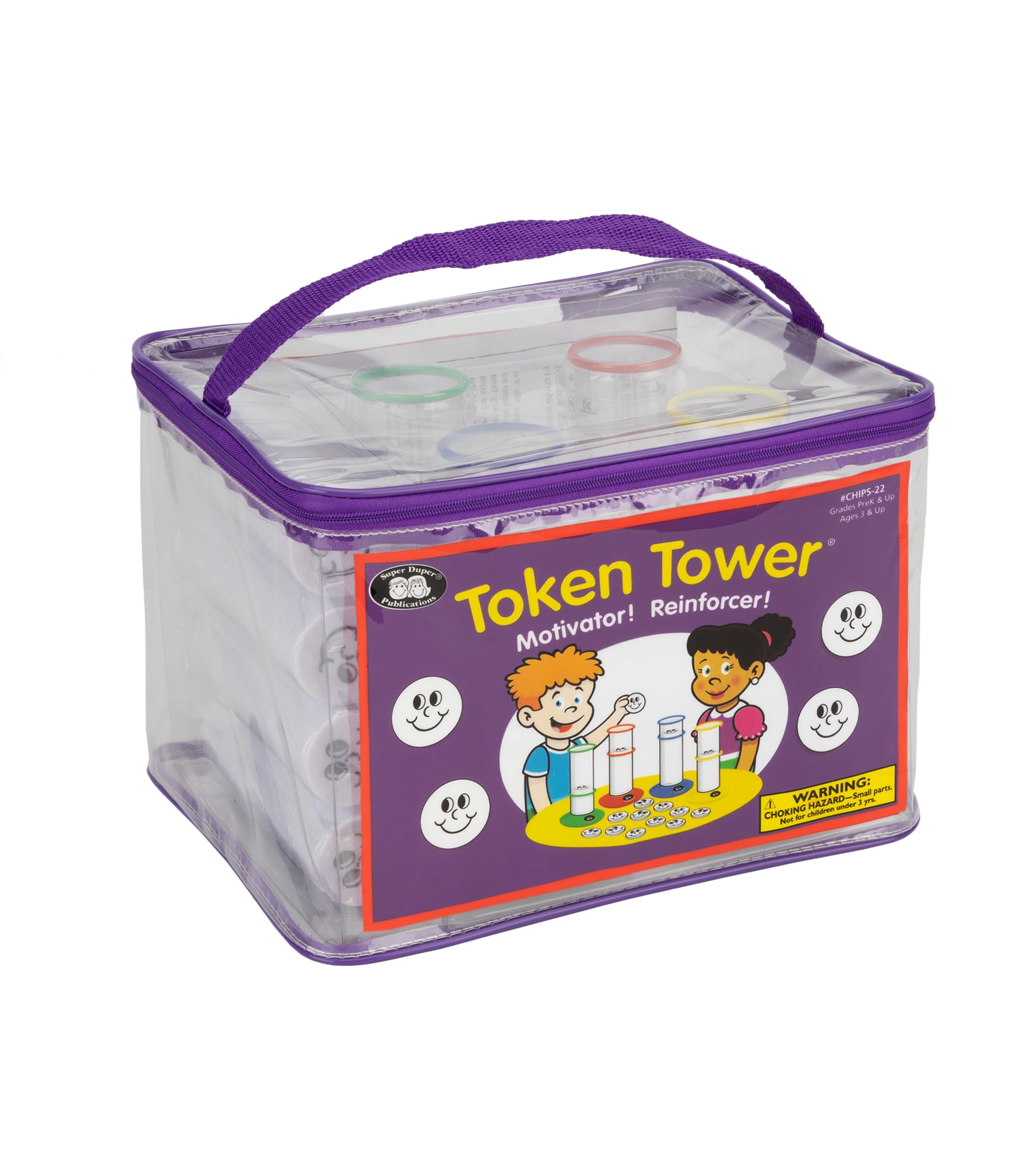 Super Duper Publications | Token Towers Reinforcement Manipulative | Educational Learning Resource for Children