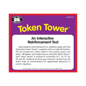 Super Duper Publications | Token Towers Reinforcement Manipulative | Educational Learning Resource for Children