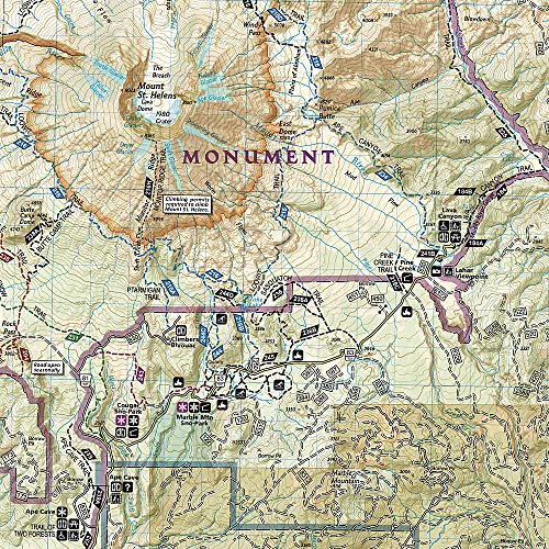 Mount St. Helens, Mount Adams Map [Gifford Pinchot National Forest] (National Geographic Trails Illustrated Map, 822)