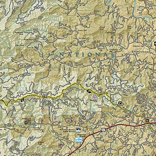 Nantahala and Cullasaja Gorges Map [Nantahala National Forest] (National Geographic Trails Illustrated Map, 785)