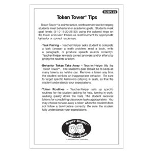 Super Duper Publications | Token Towers Reinforcement Manipulative | Educational Learning Resource for Children