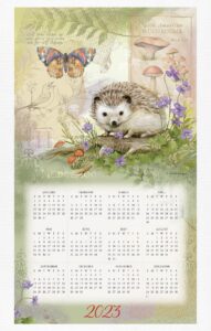 nature's palette 2023 calendar towel