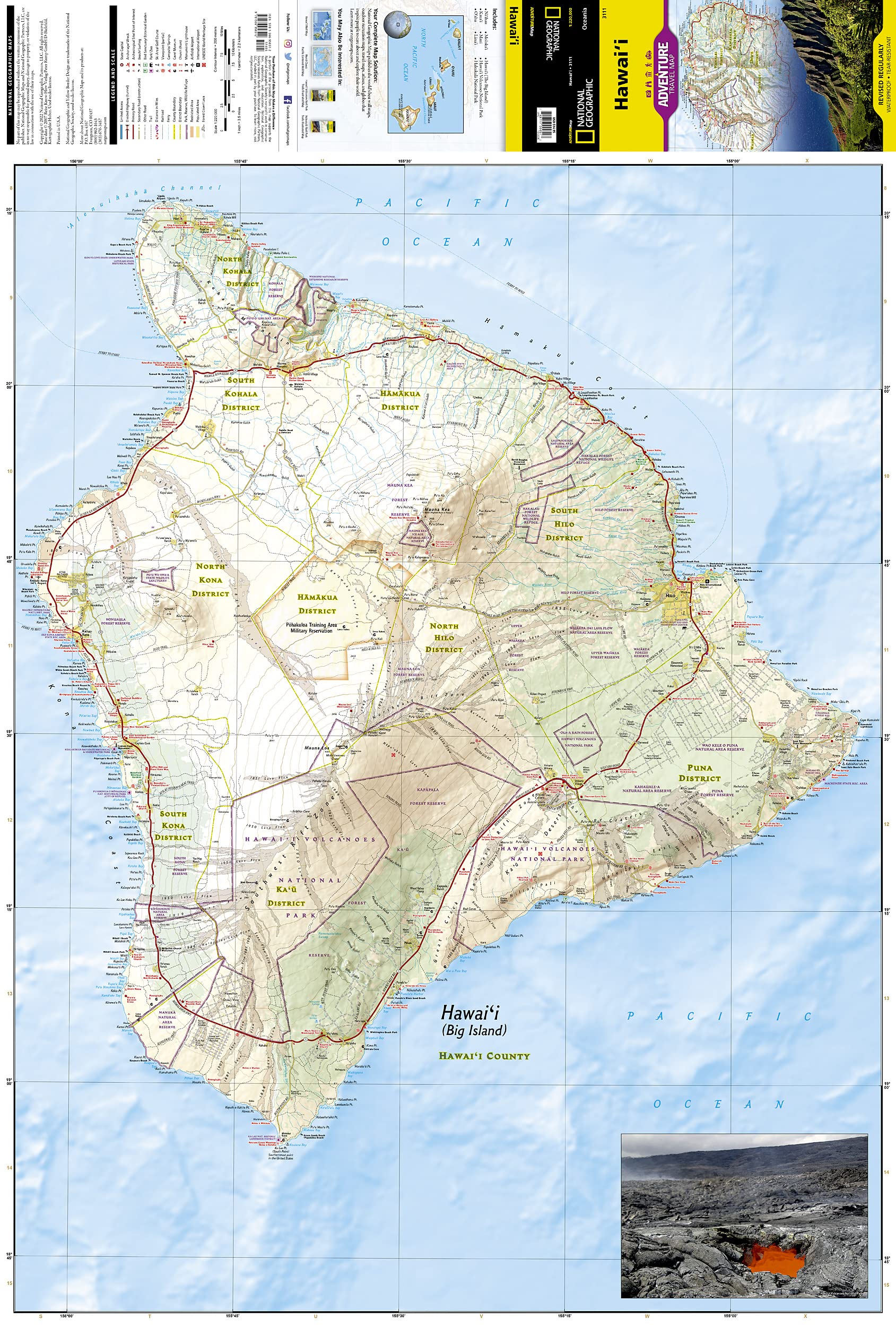 Hawaii Map (National Geographic Adventure Map, 3111)