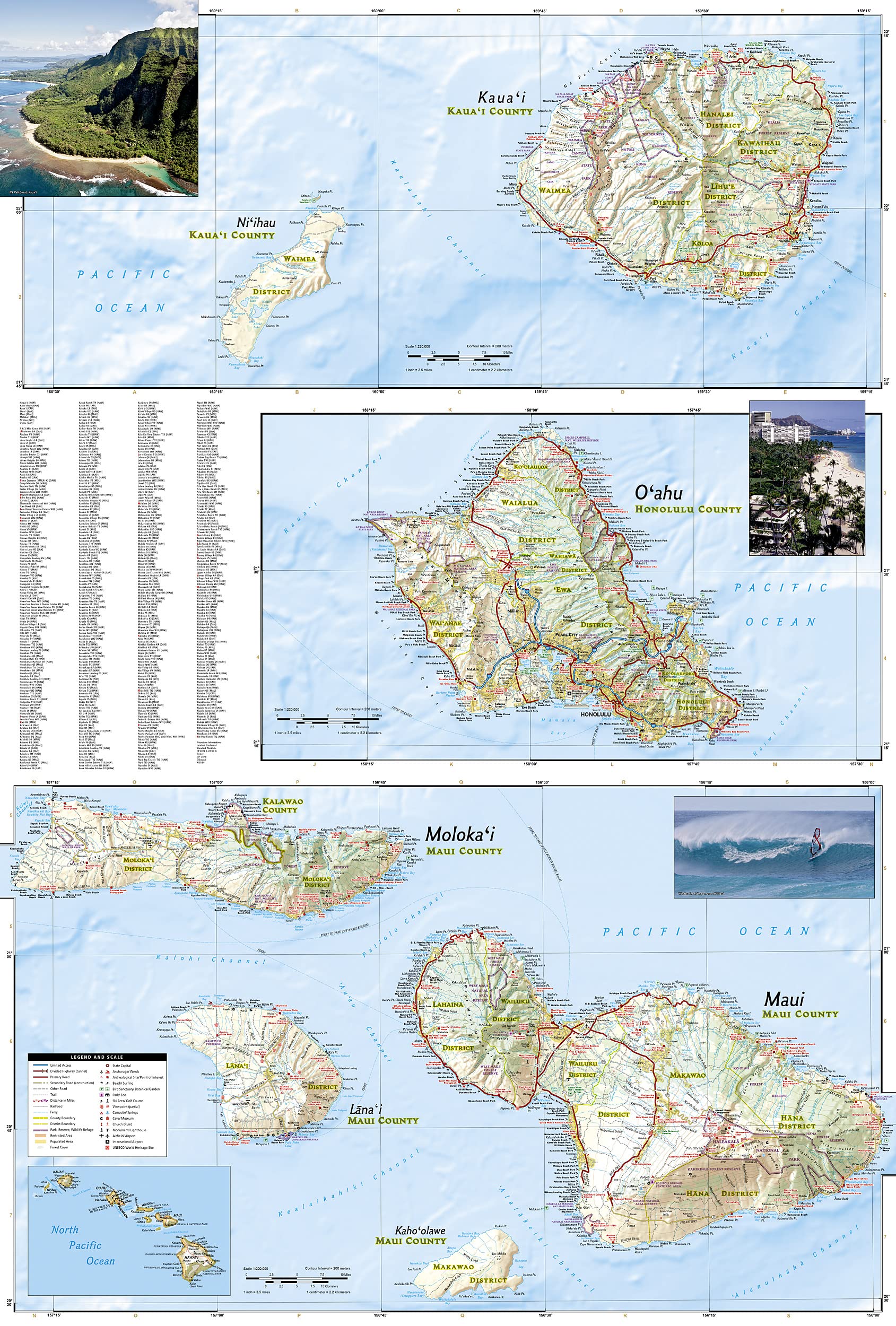 Hawaii Map (National Geographic Adventure Map, 3111)